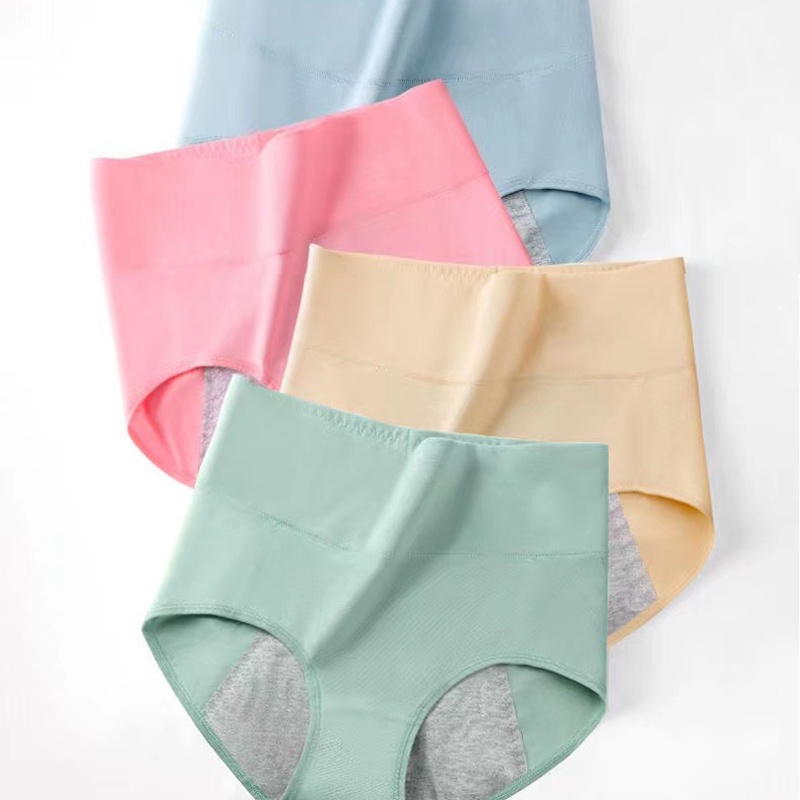 [Ready Stock] 3PCS High Waist Period Panties Women 3 Layer Leak Proof ...