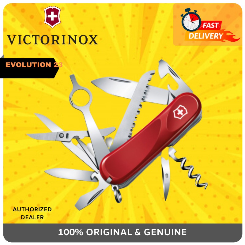 🔥100% ORIGINAL🔥 Victorinox Evolution 23 Red Multitool Pocket Knife 2. ...