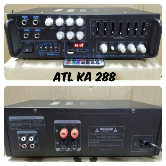 Atl KA 288 Bluetooth Amplifier - USB - SD Card | Shopee Malaysia