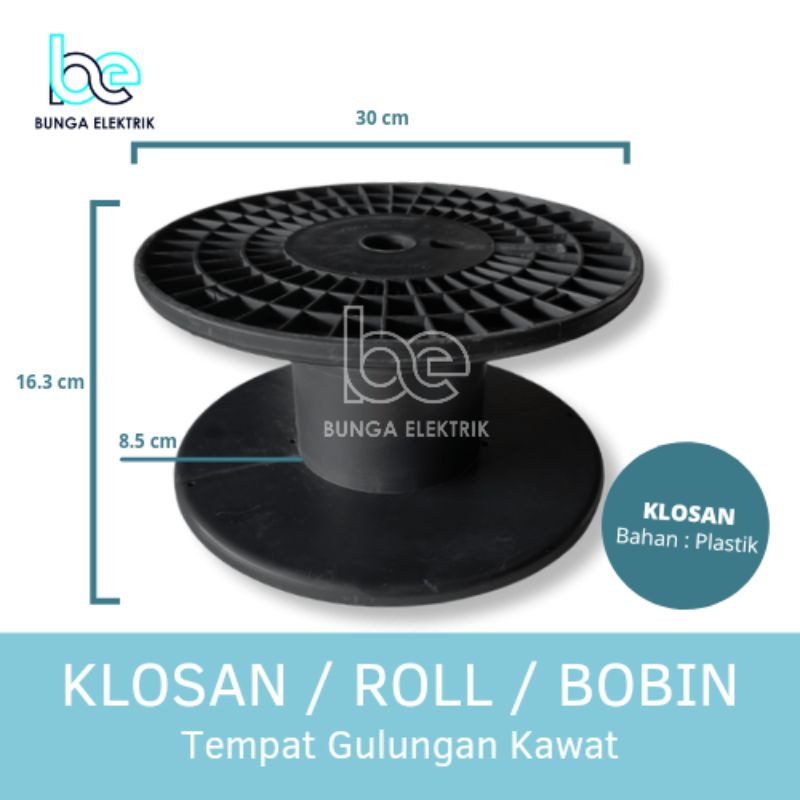 Klosan Plastic Large Bobbin Roll Supreme Wire Cable Reel | Shopee Malaysia