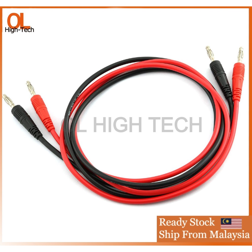 OLhightech - Banana to banana cable / 4mm Banana Plug to Banana Plug ...