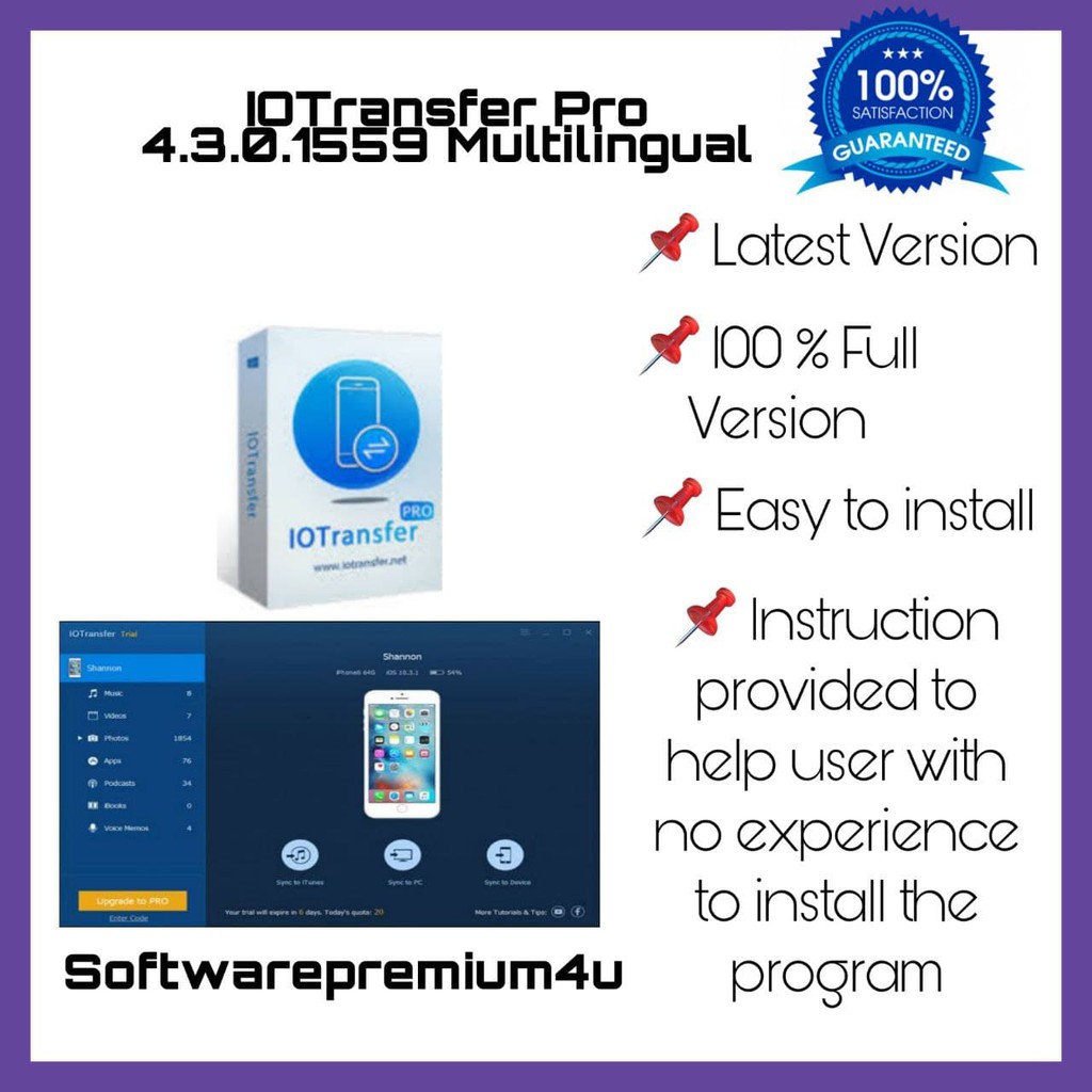 IOTransfer Pro 4.3.0.1559 | Shopee Malaysia