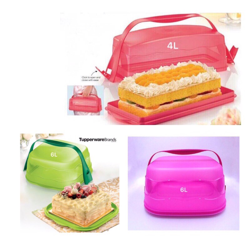 💯Original🔥TUPPERWARE Cake Carrier (1pc) 4L/6L | Shopee Malaysia