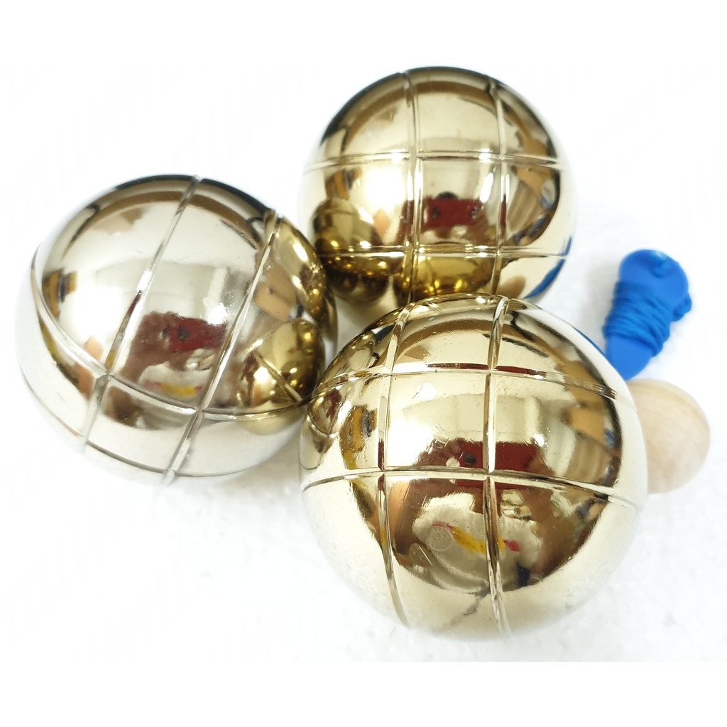 Boules Training Petanque Ball (3pcs/set) [Silver/Gold/Matt Black ...