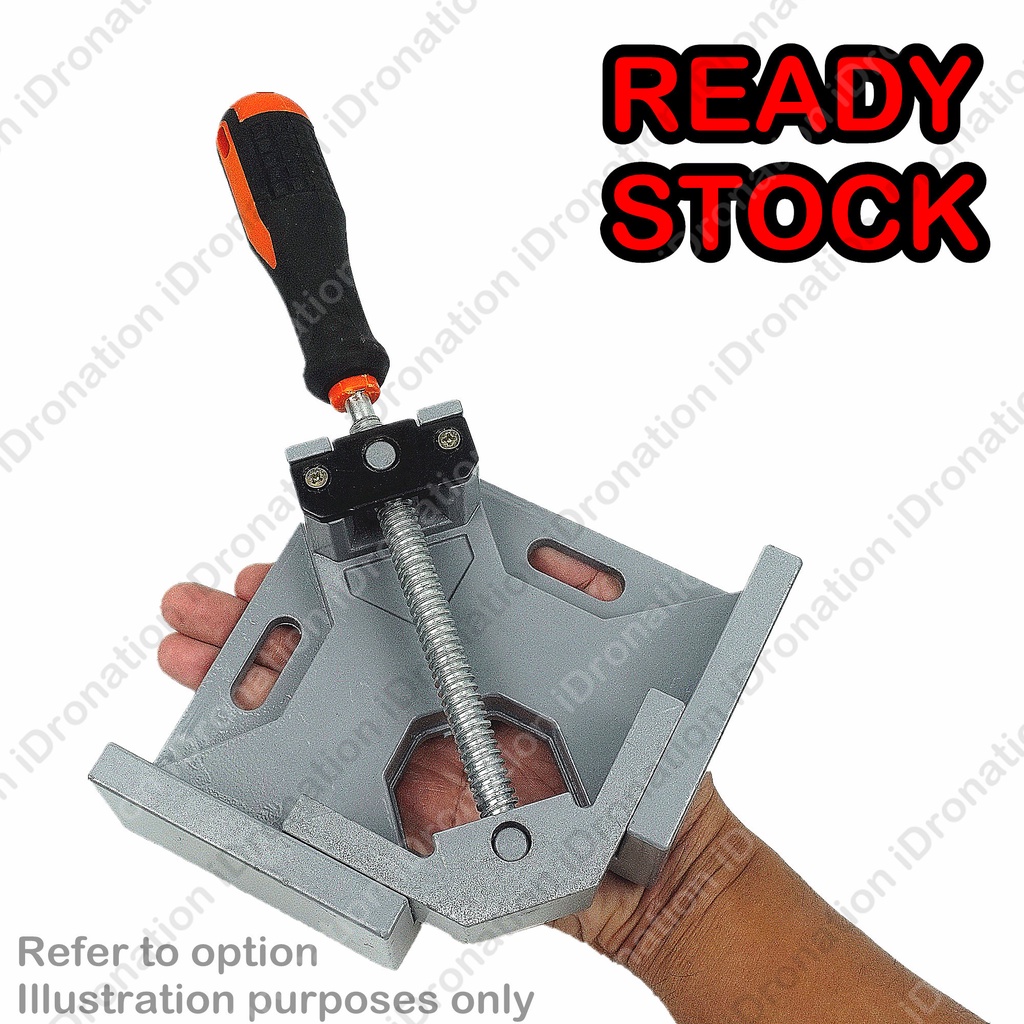 68MM 90 Degree Aluminium Alloy Corner Clamp Single Bar Woodworking ...