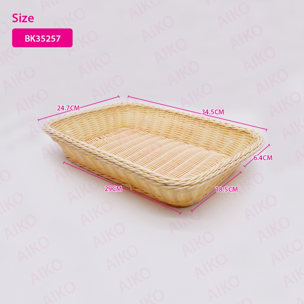 (AIKO) BASKET RATTAN/FRUIT/ MULTIPLE DESIGN / BAKUL PELBAGAI DESIGN | Shopee Malaysia