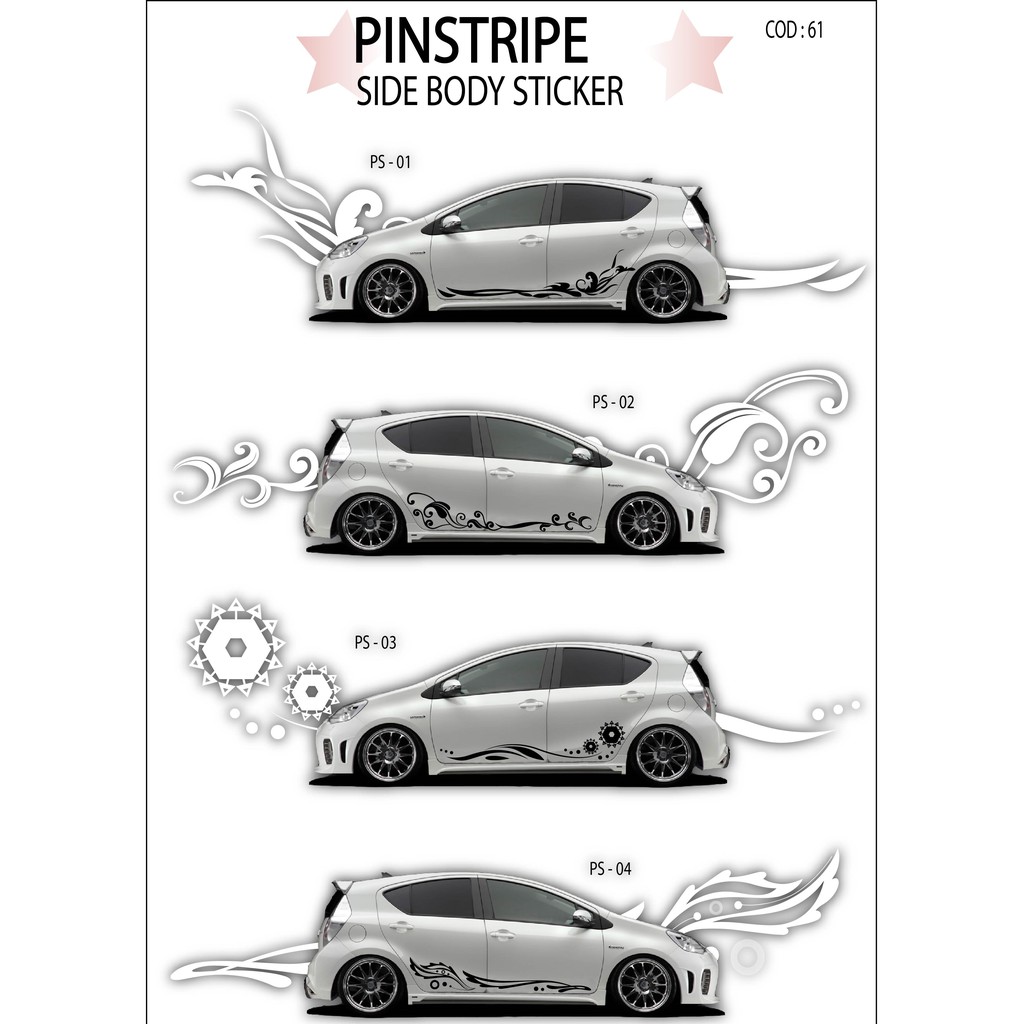 Perodua Alza AXIA MYVI Universal Stylish Car Club Stickers | Shopee ...
