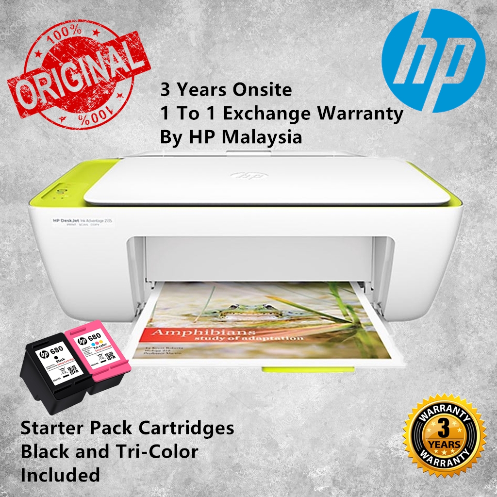 HP DeskJet Ink Advantage 2135 All-in-One Printer (Full Set Original HP ...