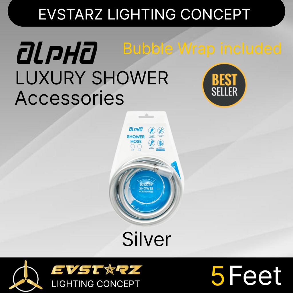 Alpha Shower Hose 5 Feet Black/White/Silver Original | Shopee Malaysia