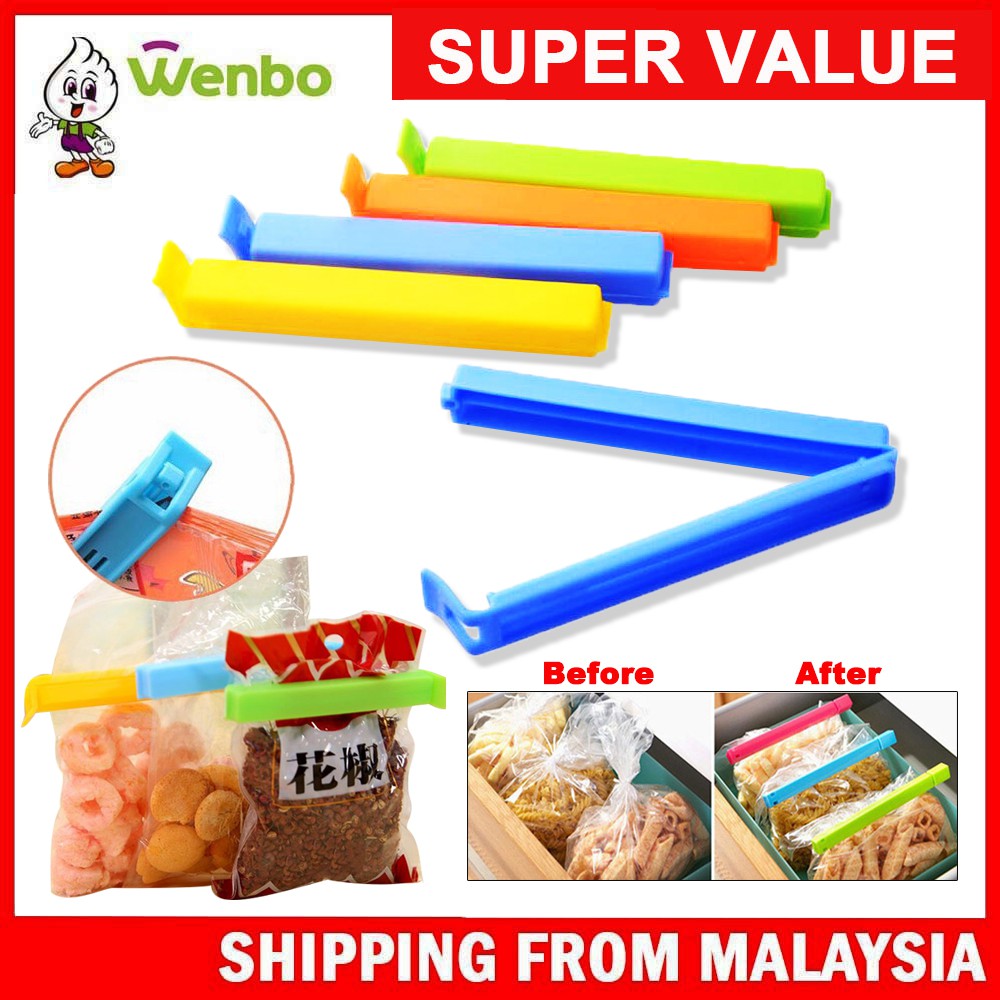 Wenbo Klip Pengedap Makanan Portable Food Sealing Clip Food Clip Per ...