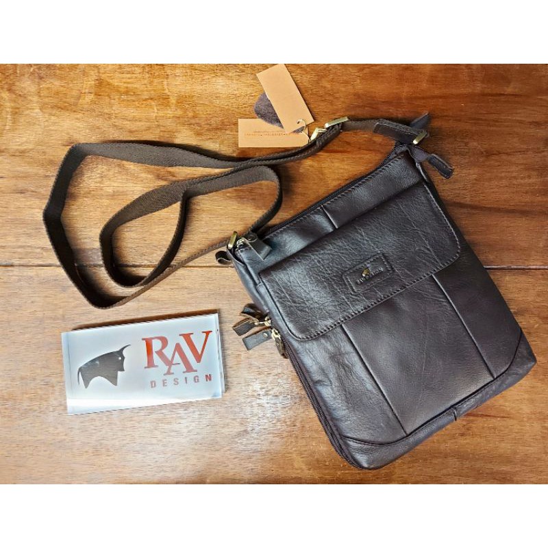 Rav Design leather slingbags | Shopee Malaysia