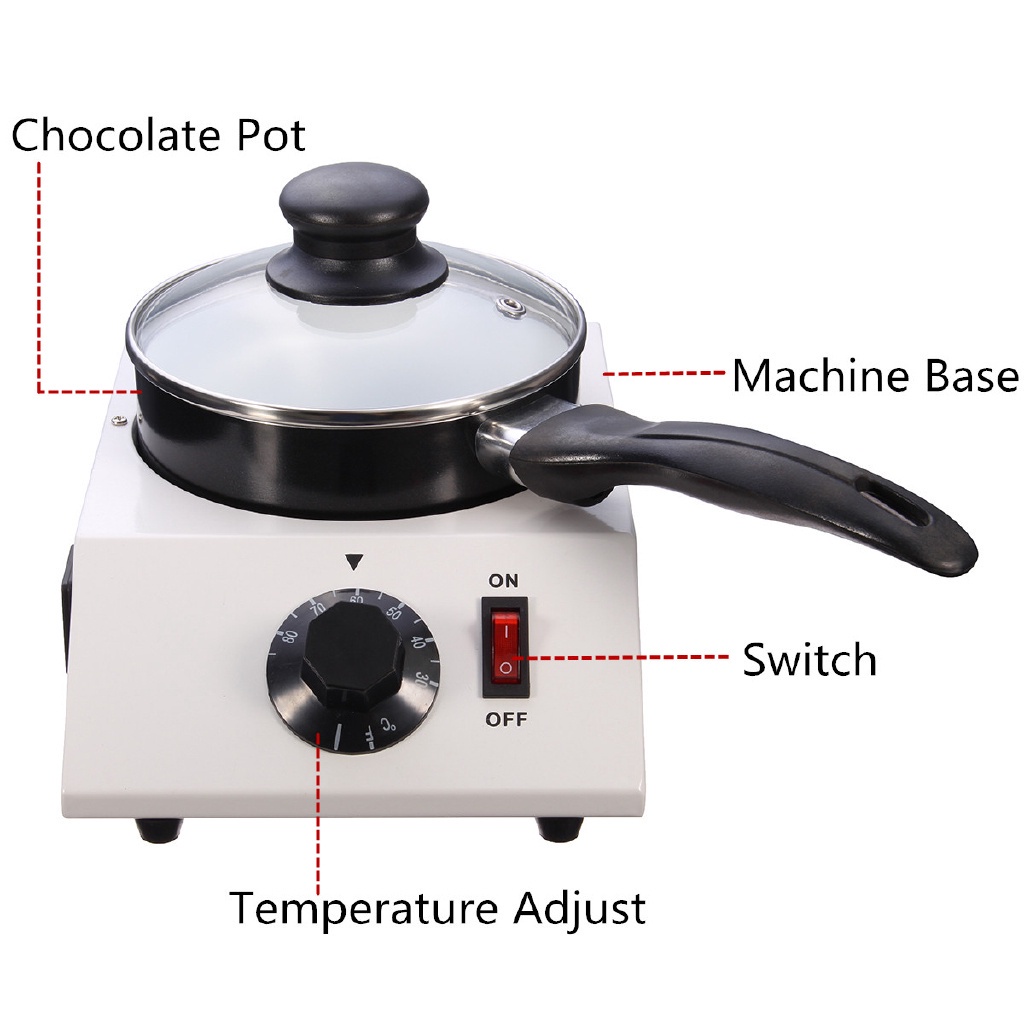 40W Mini Electric Chocolate Cheese Melting Machine Ceramic Non-Stick ...