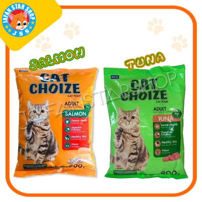 Cat Choize Adult Cat Food Tuna and Salmon Flavor 800 grams | Shopee ...