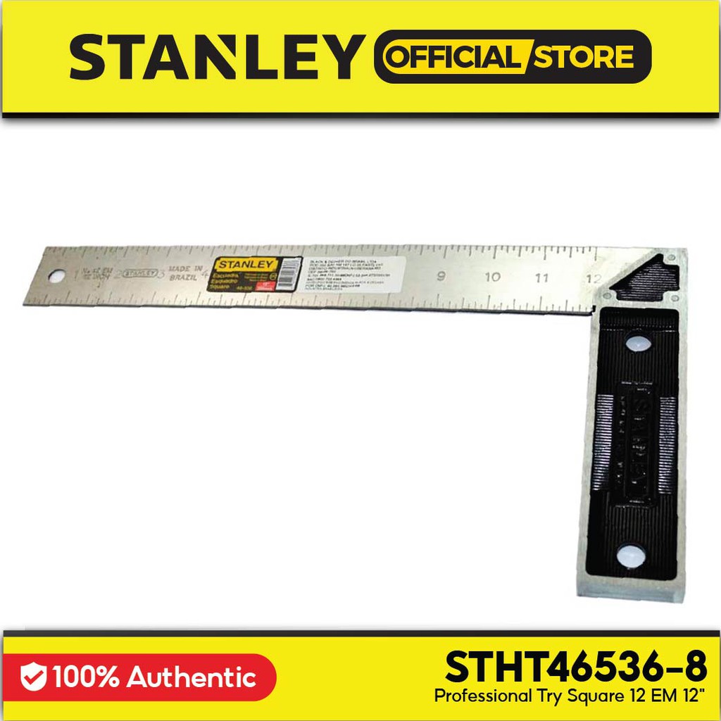 STANLEY Professional Try Square 12 EM (12") STHT46536-8 | Shopee Malaysia