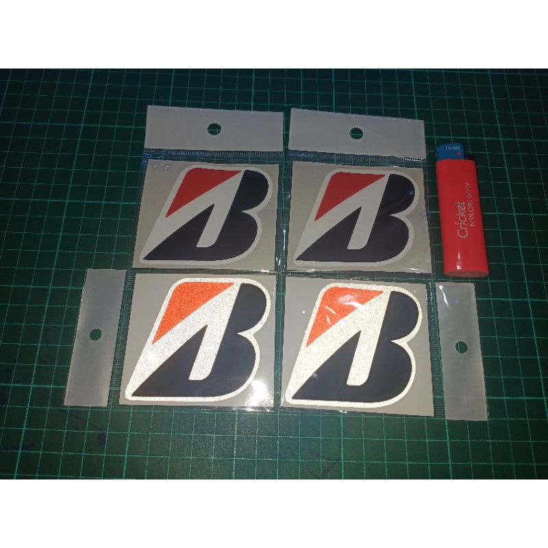 2pcs STICKER LOGO B BRIDGESTONE, STIKER MOTO FOR MUDGUARD | Shopee Malaysia