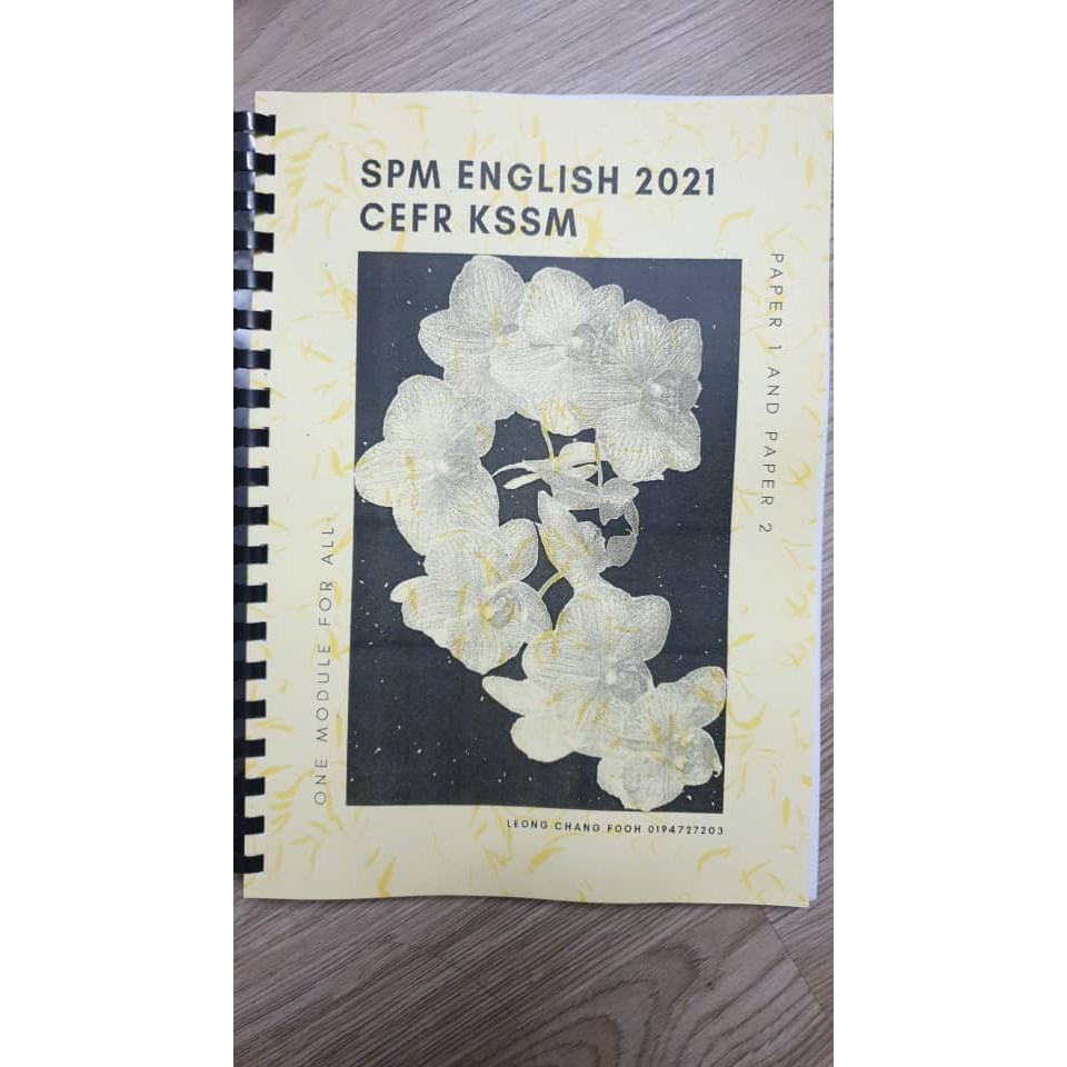 KSSM SPM CEFR 2021 ENGLISH MODULE 2021 BY MR. LEONG (Hardcopy and ...