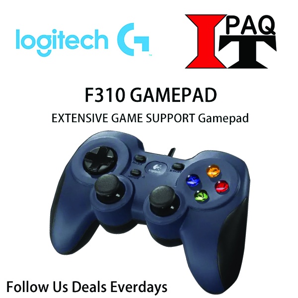 Logitech F310 GAMEPAD EXTENSIVE GAME SUPPORT Controller | Shopee Malaysia