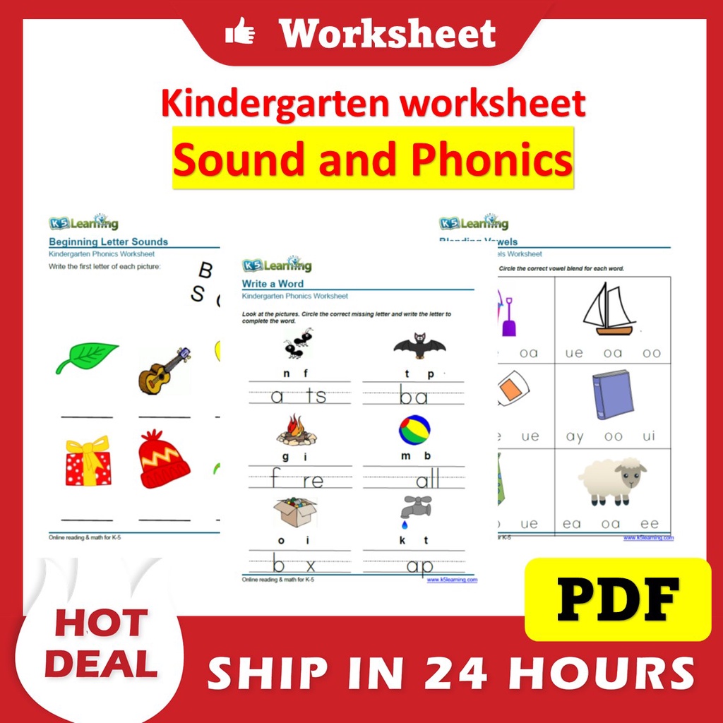 [English Phonics] Sound & Phonics / Letter Preschool worksheet pdf ...