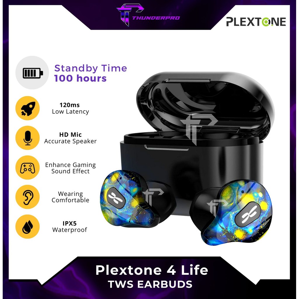 Plextone 4Life TWS True Wireless Headset for Video Gamers Tws Earbuds ...