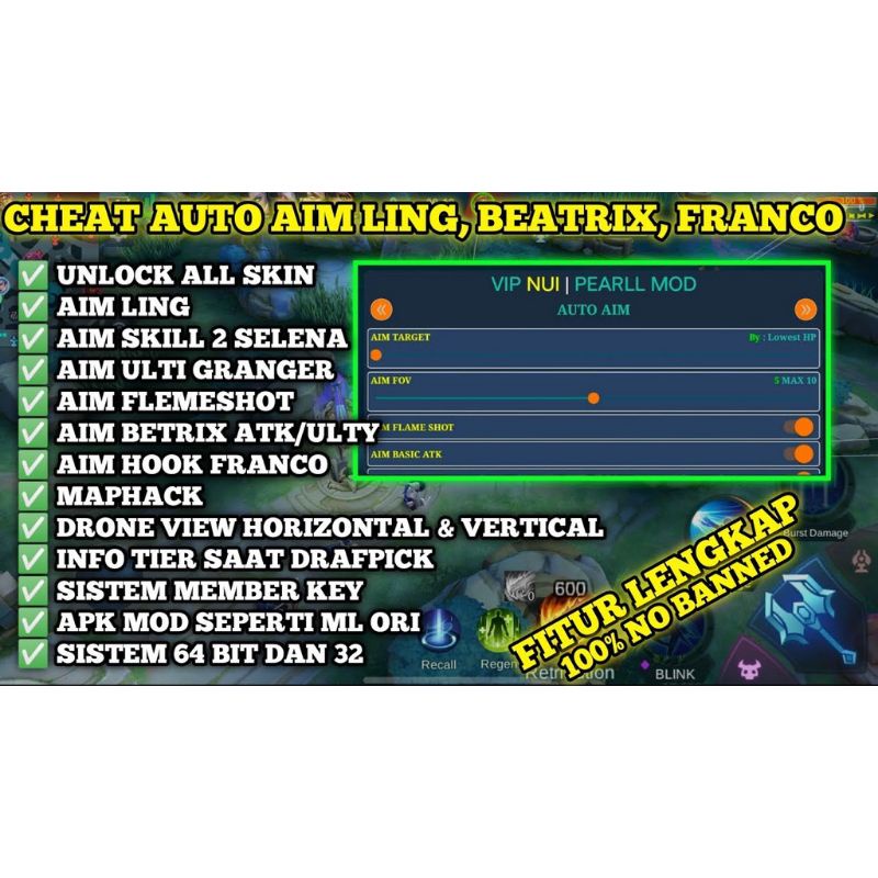 MLBB HACK NUI MOD AUTOAIM | Shopee Malaysia