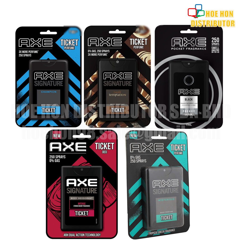 AXE Signature Ticket Deodorant Anytime Pocket Perfume 17ml 48 Travel ...