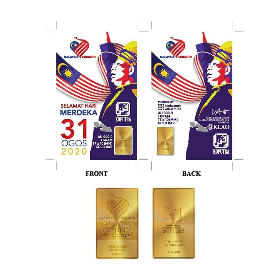 EMAS GOLD BAR 1G 999.9 KOPUTRA | Shopee Malaysia