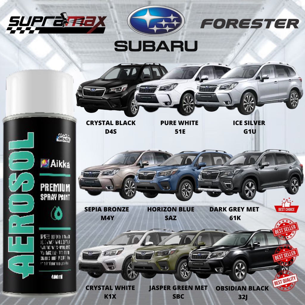 [Subaru Forester] SUPRAMAX Aerosol Spray 2K Paint/ Car Body Touch Up ...