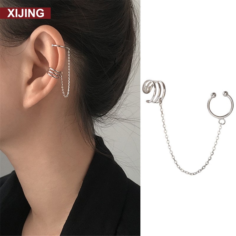 XJ-Women Ear Bone Clip Korean Style One-piece Earrings Simple and ...