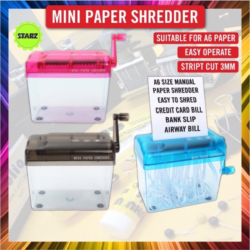 Hand Shredder Hand Operated Manual Mini Paper Shredder For Home Office ...