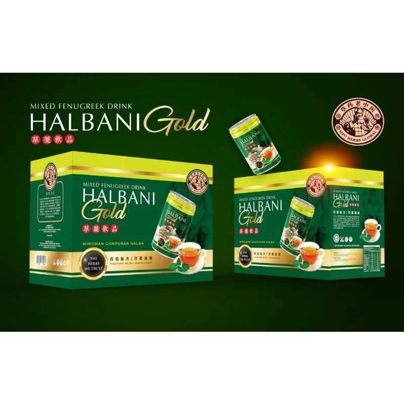 Halbani Gold (新装｜改良配方) 250ml*24can Herrbani healthy medicine secret ...