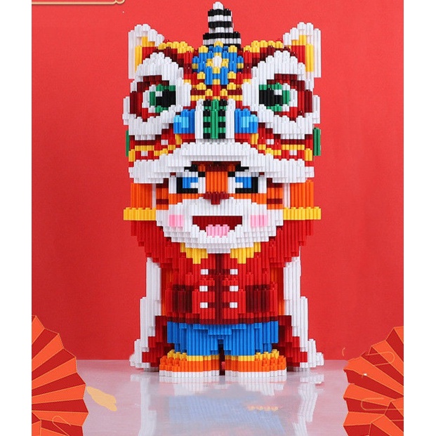 Assembling a model of xizai TIGER dancing Unicorn to play Mid-Autumn ...