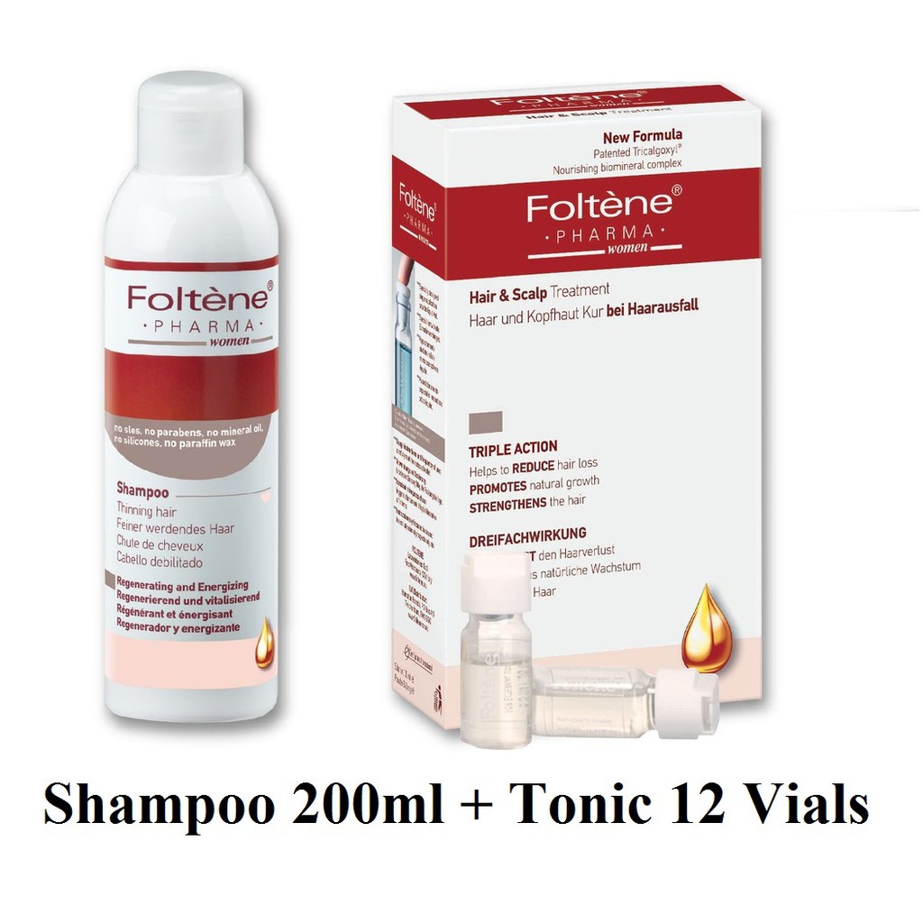 Foltene Pharma Women Thinning Hair Hair Loss Starter / Value Set ...