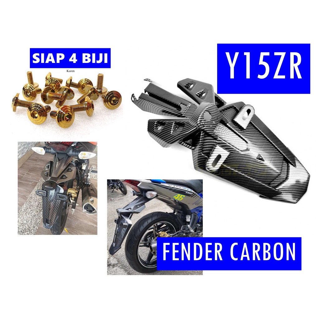 Yamaha Y15 Y15ZR V1 V2 Exciter Vietnam Rear Fender Ekor FULL CARBON hot ...