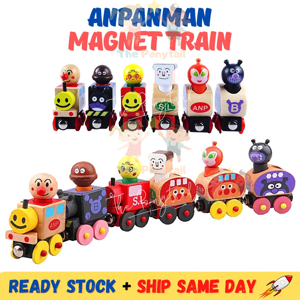 Educational Toys for Kids Montessori Toys Anpanman Magnet Train Puzzle ...