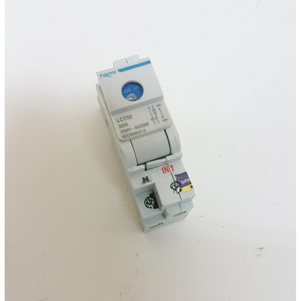 Hager 32A 1Pole Switch Fuse (Main Switch) LC732 IEC 60947-3 | Shopee ...