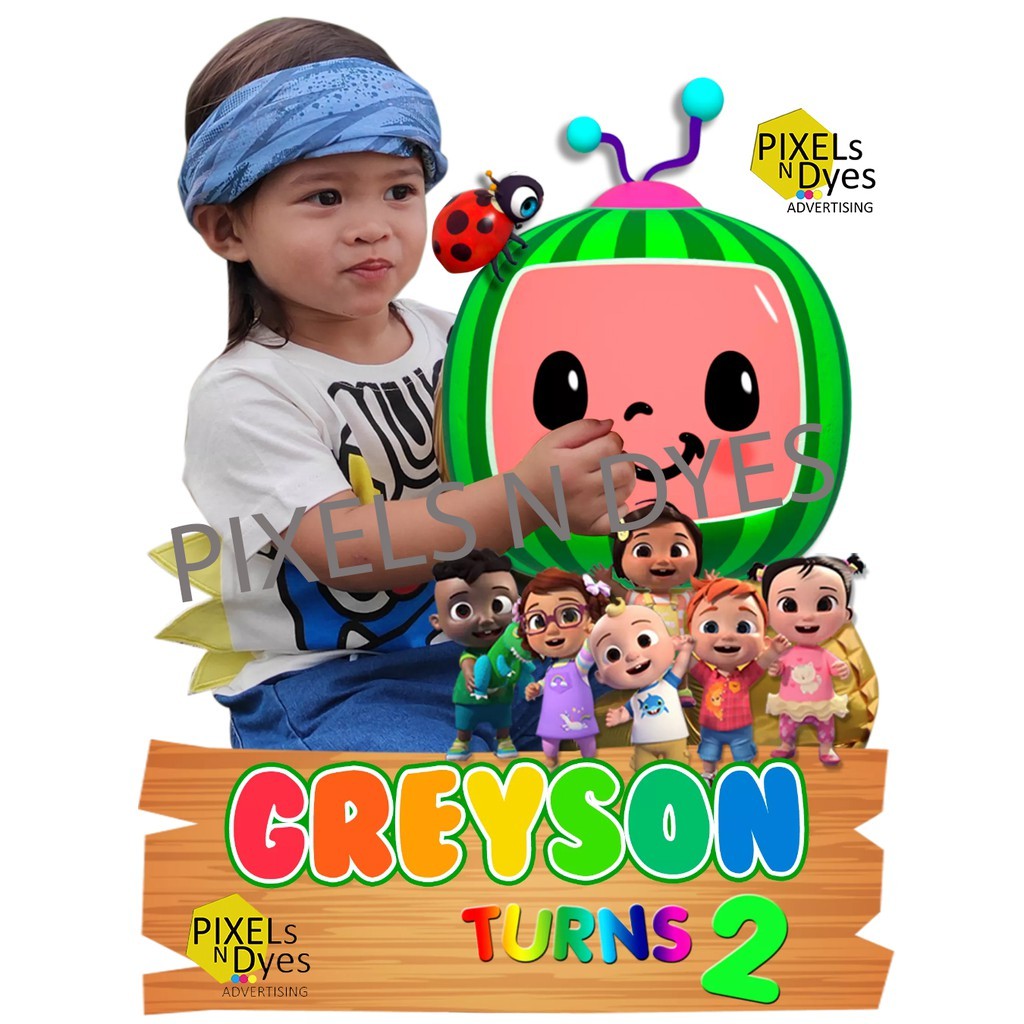 Cocomelon Party Personalized Photo Standee 15inches & 24inches/2ft ...