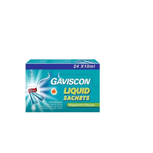 GAVISCON Liquid Sachet / Double Action Liquid Sachet (10ml x 24's ...