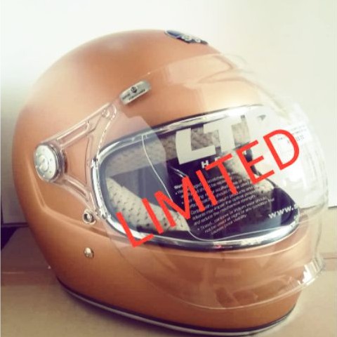 SGV BUBBLE FULL FACE HELMET (MATT GOLD) | Shopee Malaysia