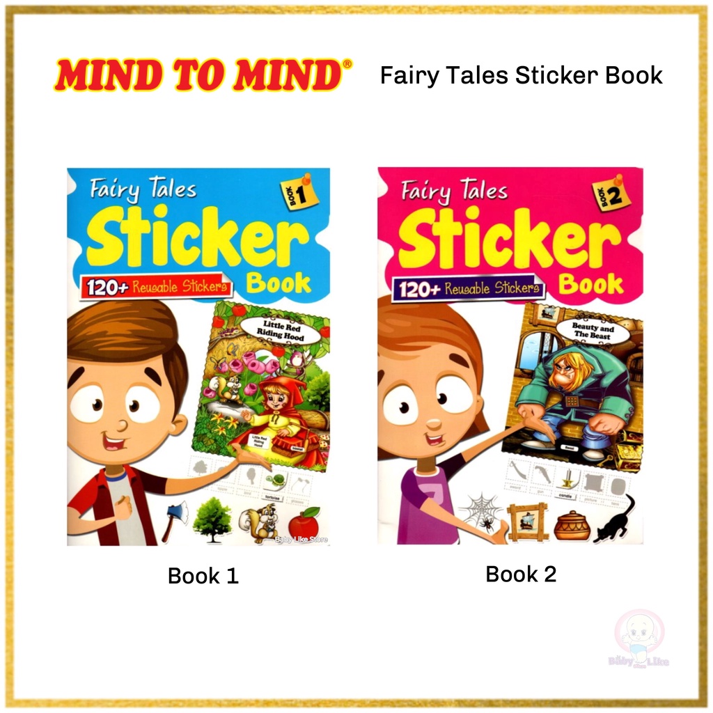 Mind To Mind Fairy Tales Sticker Book | Shopee Malaysia
