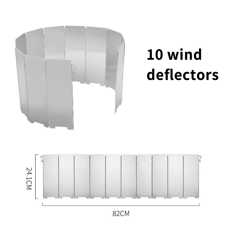 C-Mall Outdoor Picnic Wind Deflector Mini 10Piece Stove Wind Deflector ...