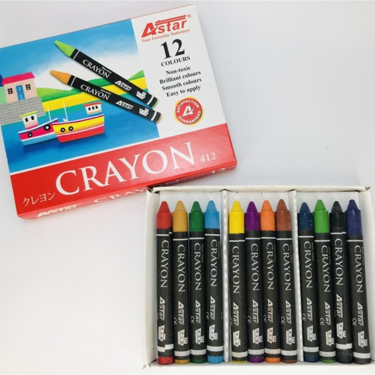 ASTAR CRAYON 412/416 SET FOR KID KIDS (12/16 PCS ) | Shopee Malaysia