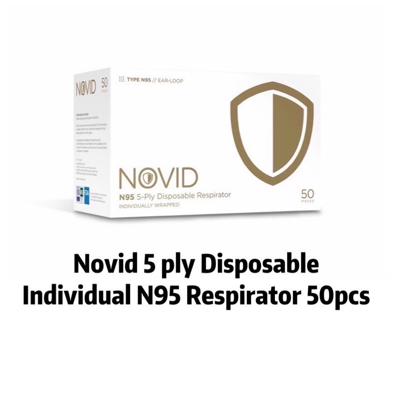 Malaysia Novid 50pcs 5-Ply N95 Individually Wrapped Disposable ...