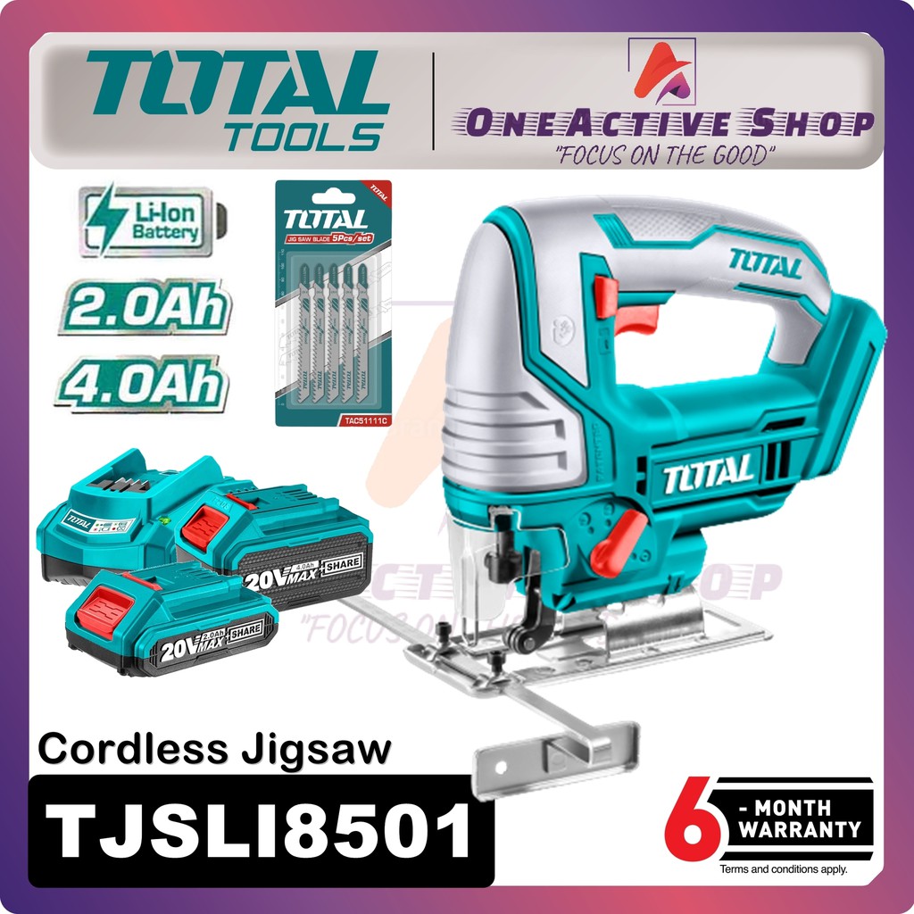 TOTAL Cordless Jigsaw TJSLI8501 - 6 Month Warranty ( JIG SAW TJSLI-8501 ...