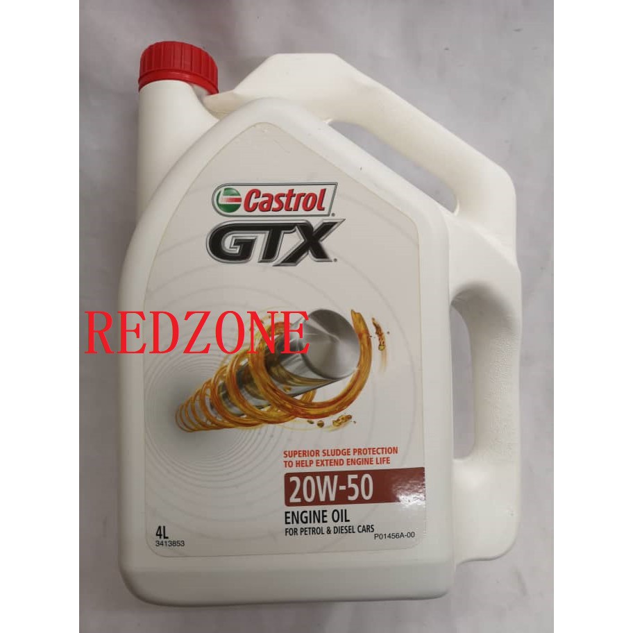 100% ORIGINAL CASTROL GTX 20W-50 20W50 ENGINE OIL NEW | Shopee Malaysia