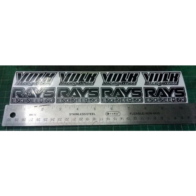RAYS VOLK RACING STICKER SPORT RIM / STICKER RIM KERETA 8 PCS | Shopee ...