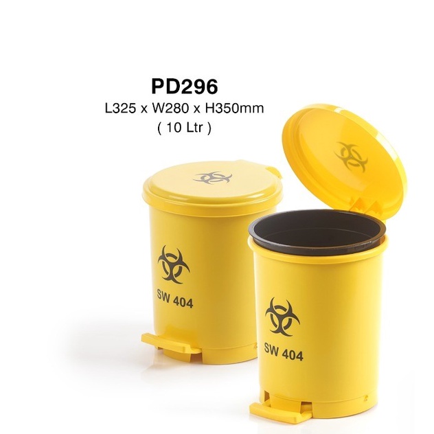 Ready Stock12L / 15L / 30L Clinical Waste Bin / Biohazard Step On Bin ...