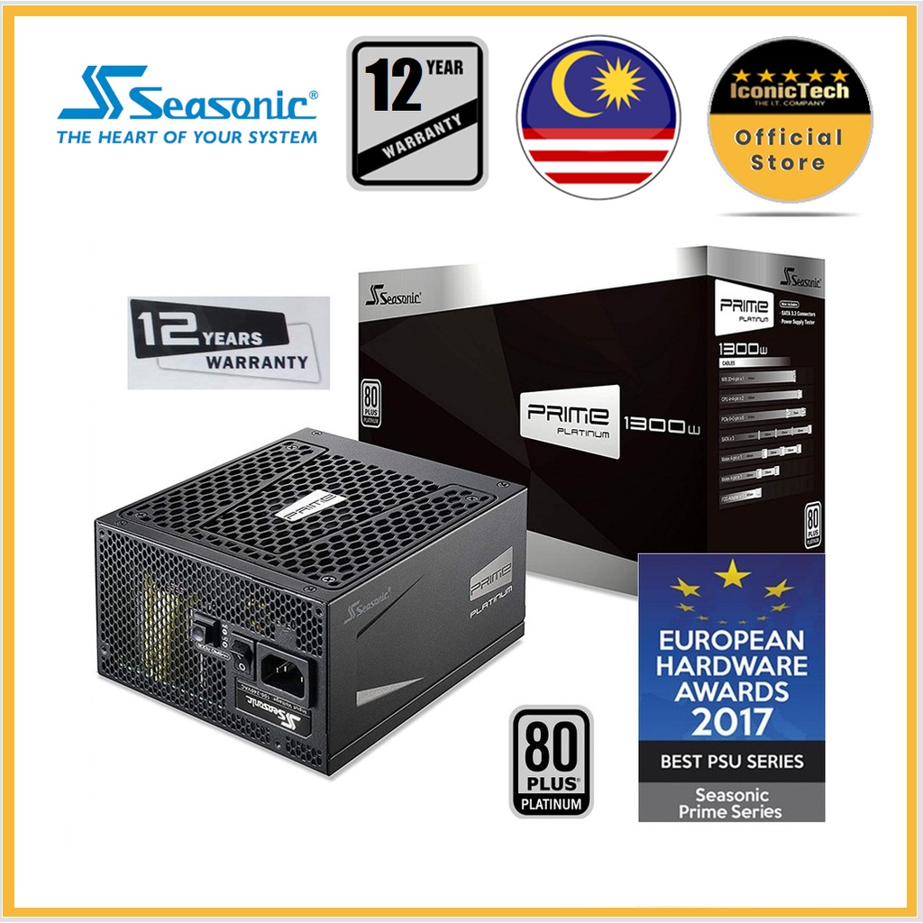 Seasonic Prime Platinum 1300PD - 1300W Full Modular PSU (100% Authentic ...