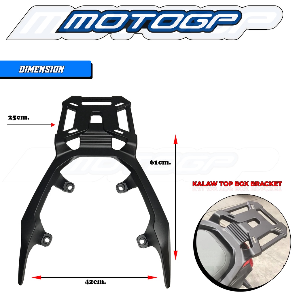 Honda ADV 150 Carbon Bracket Top Box Kalaw Bracket Motorcycle ...