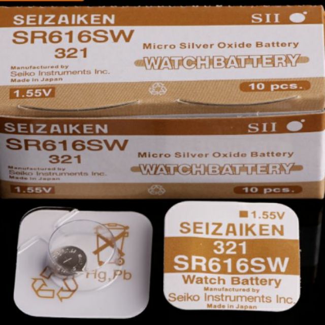 Seizaiken watch BATTERY SR616SW 321 ORIGINAL (MADE IN JAPAN) | Shopee ...