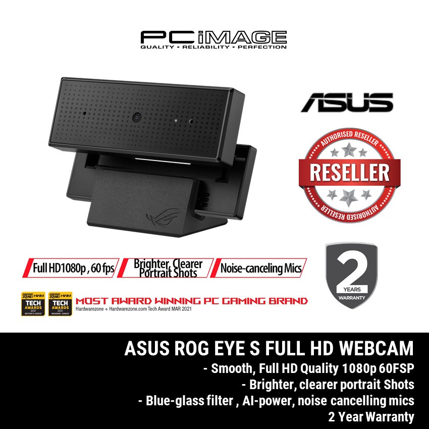 ASUS ROG EYE S USB CAMERA WITH FULL HD 1080P STREAMING AT 60FPS ...